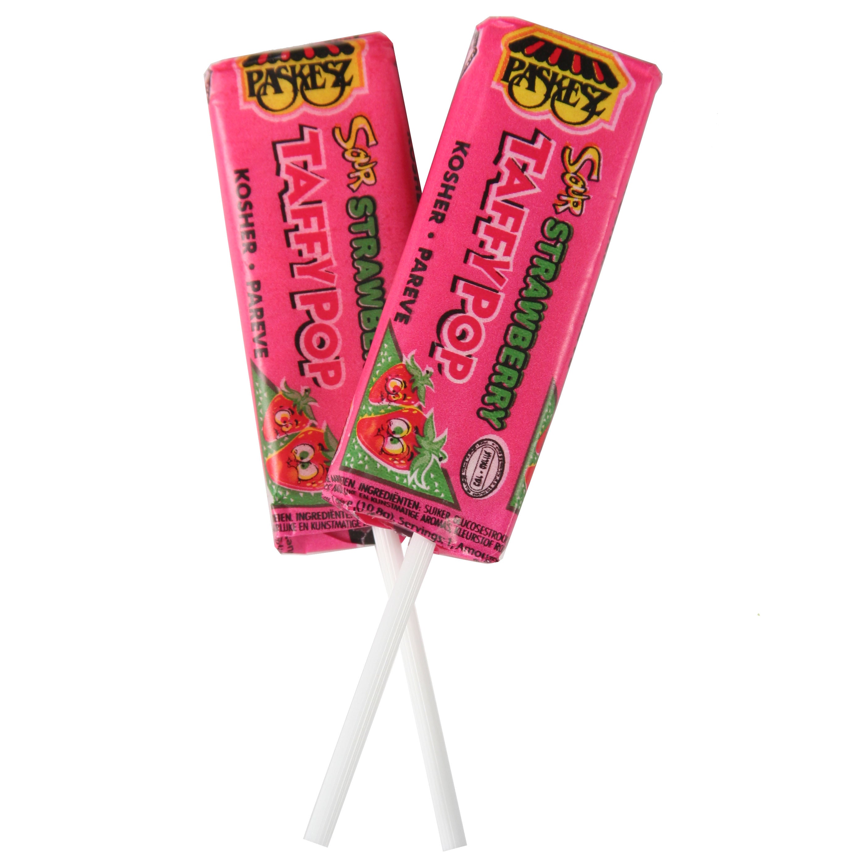 Sour Strawberry Taffy Pop - 50CT Box – Oh! Nuts