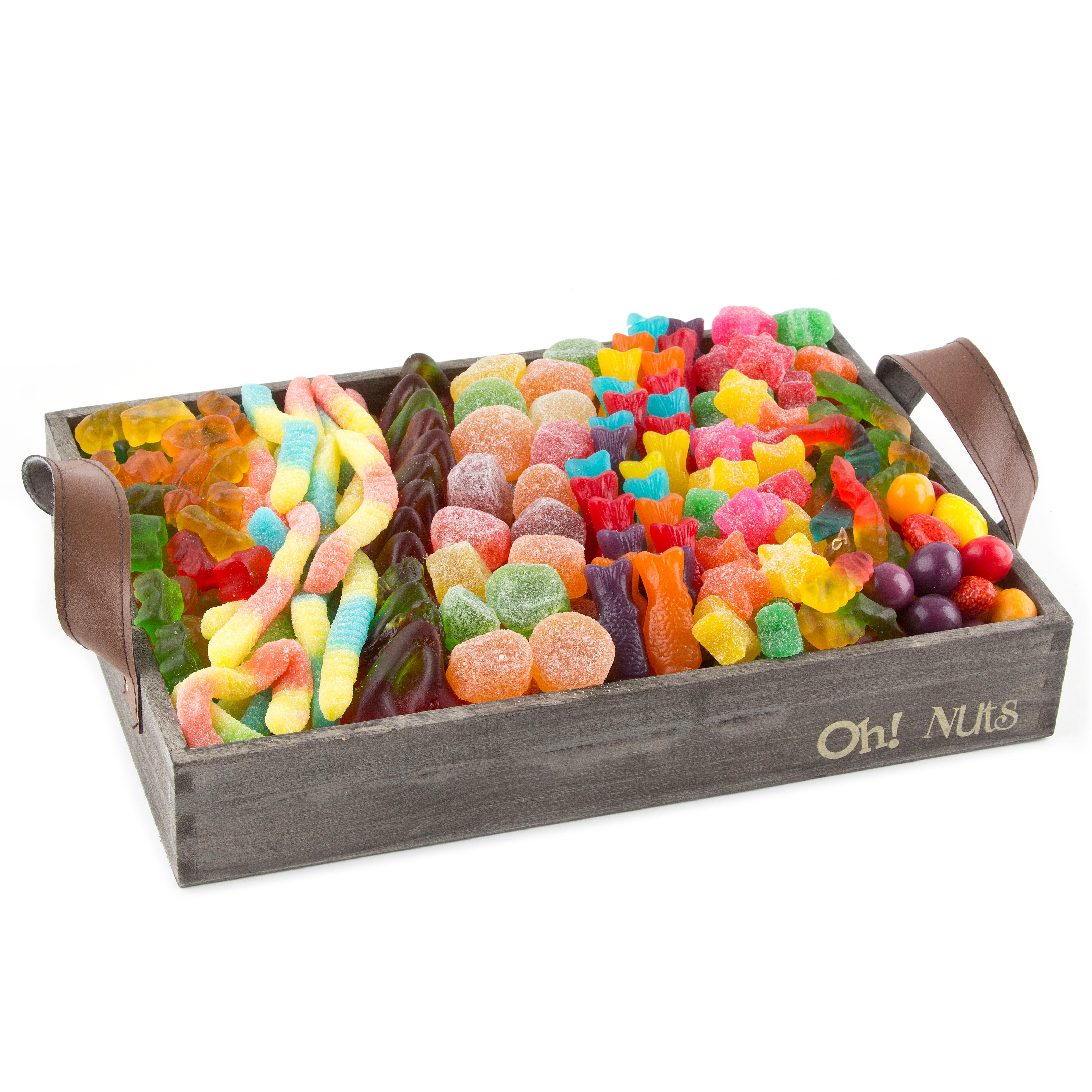Wooden Candy Line-Up Gift Basket - Large – Oh! Nuts