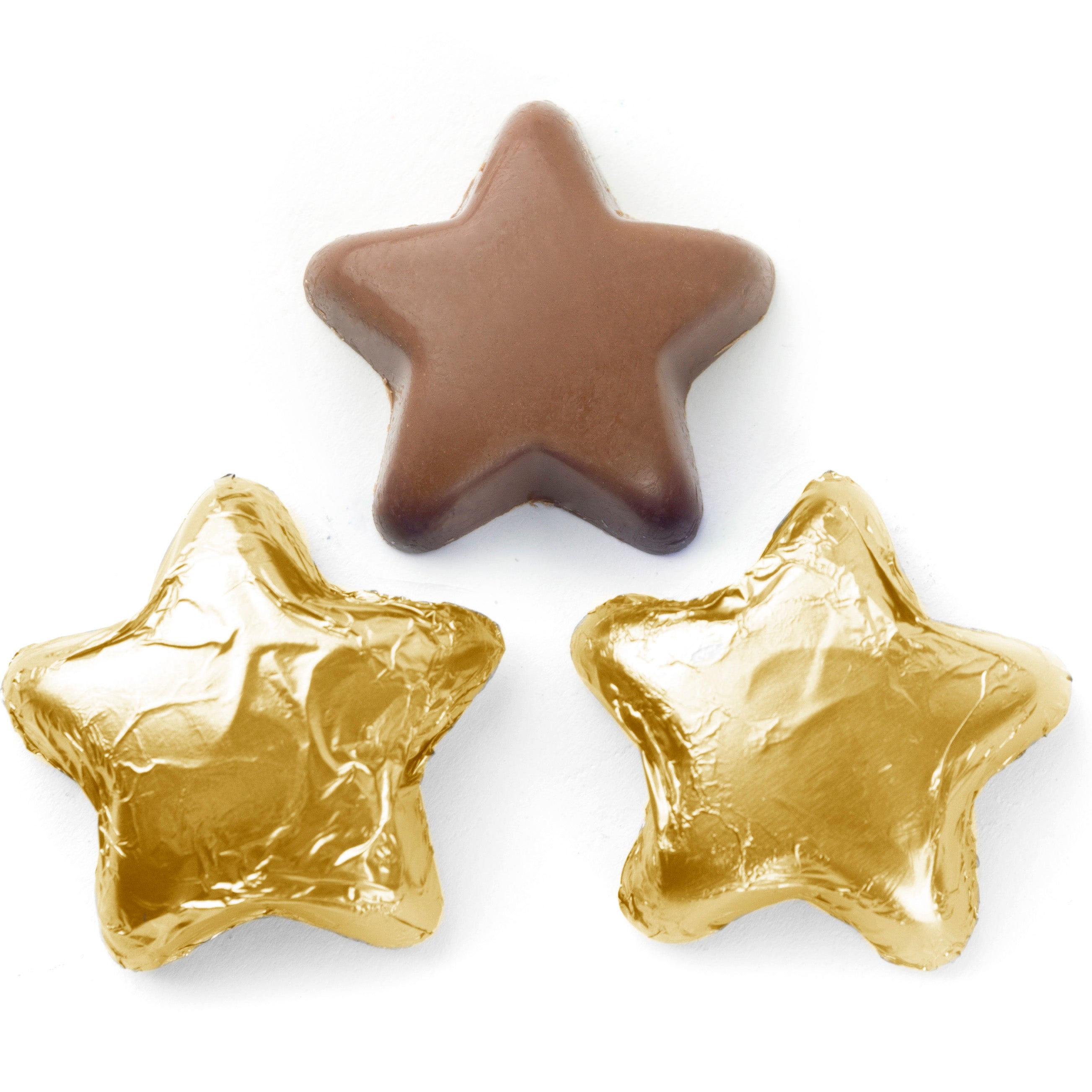 Foiled Milk Chocolate Stars - Gold (Chalav Stam) – Oh! Nuts