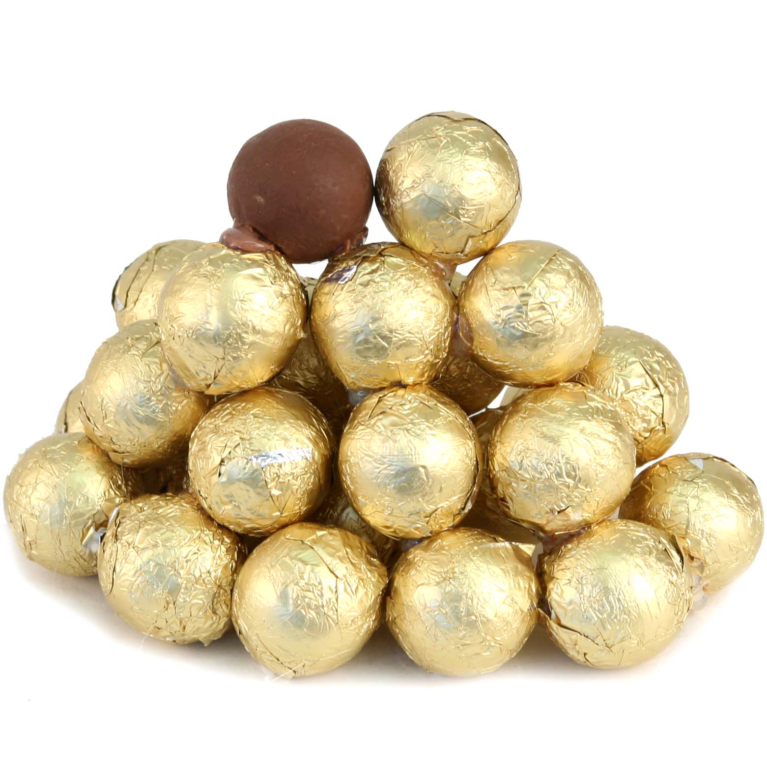 Gold Foiled Milk Chocolate Balls – Oh! Nuts