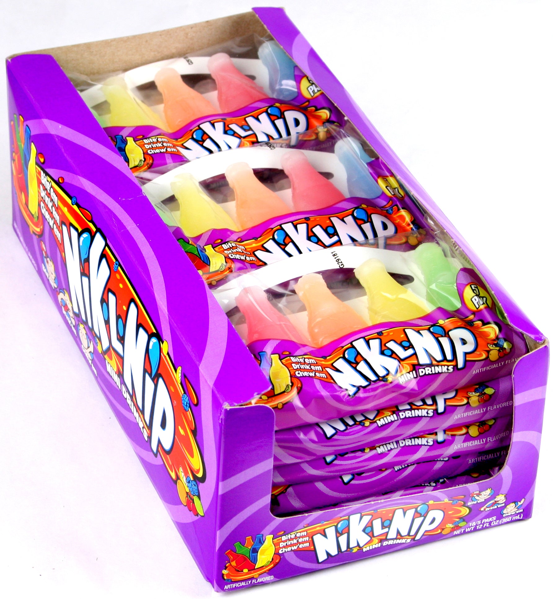 Nik-L-Nip Mini Wax Bottle Drinks - 18CT Box – Oh! Nuts