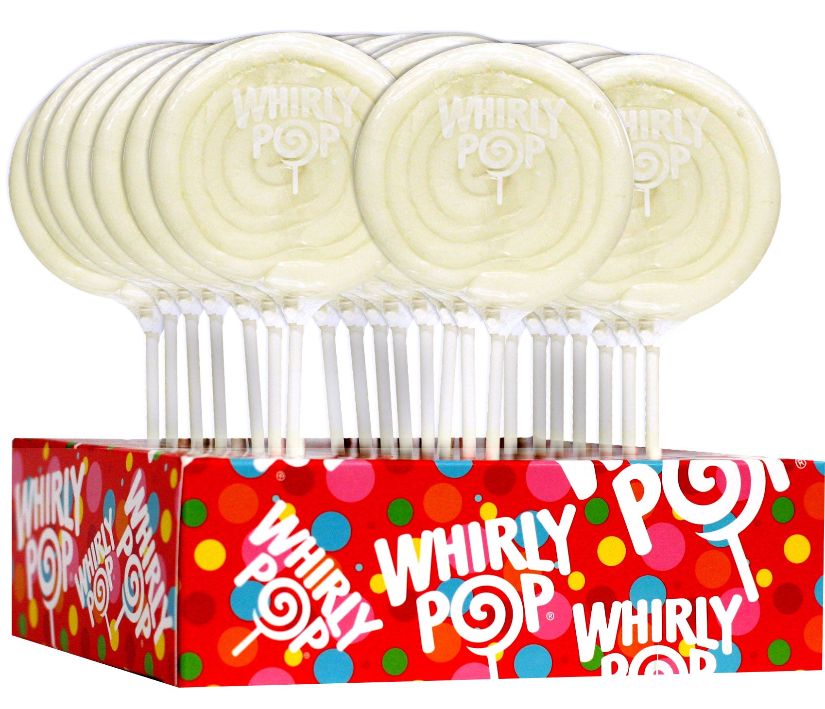 White & White Swirl Whirly Pops - Vanilla – Oh! Nuts