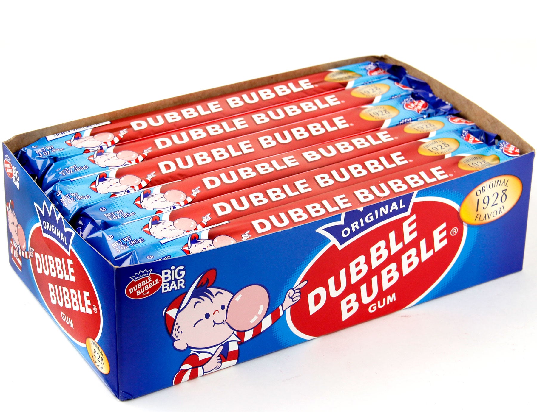 Dubble Bubble Big Bar 3 OZ Bubble Gum – Oh! Nuts