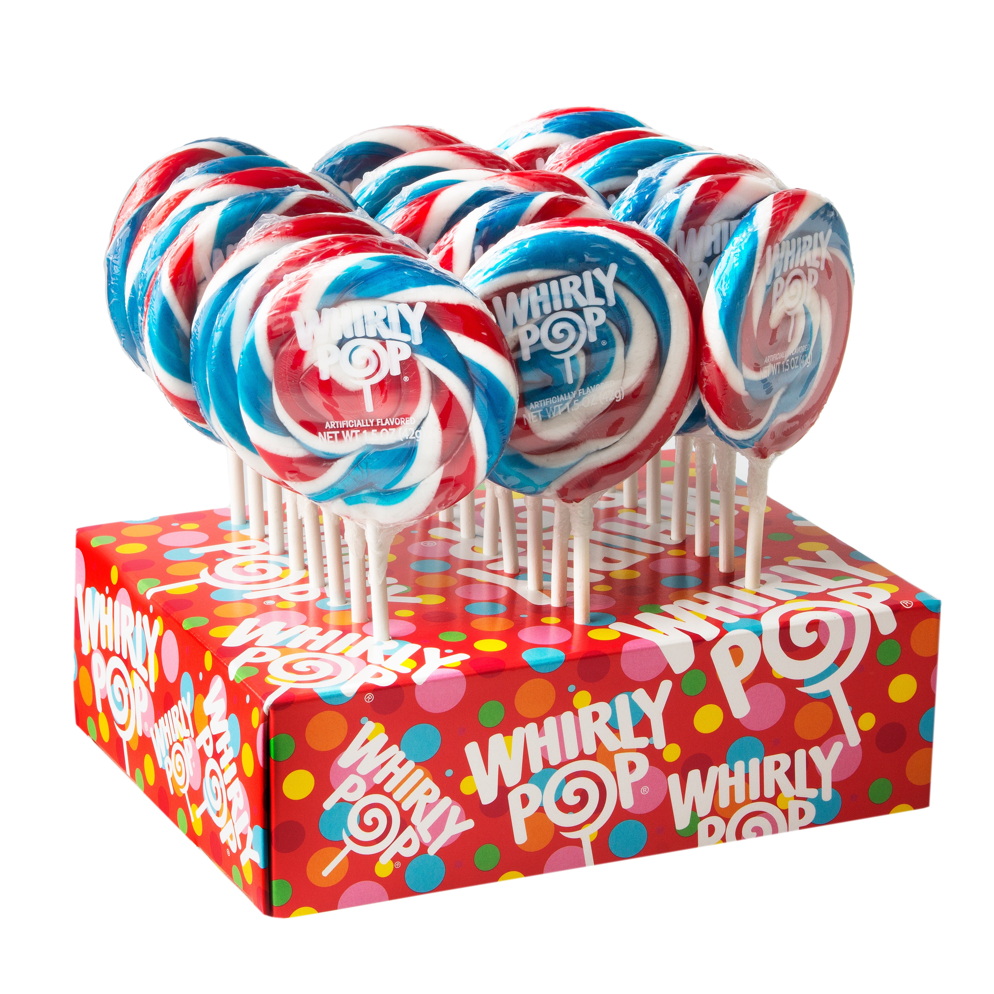 Patriotic Swirl Whirly Pops - 5 Pack – Oh! Nuts