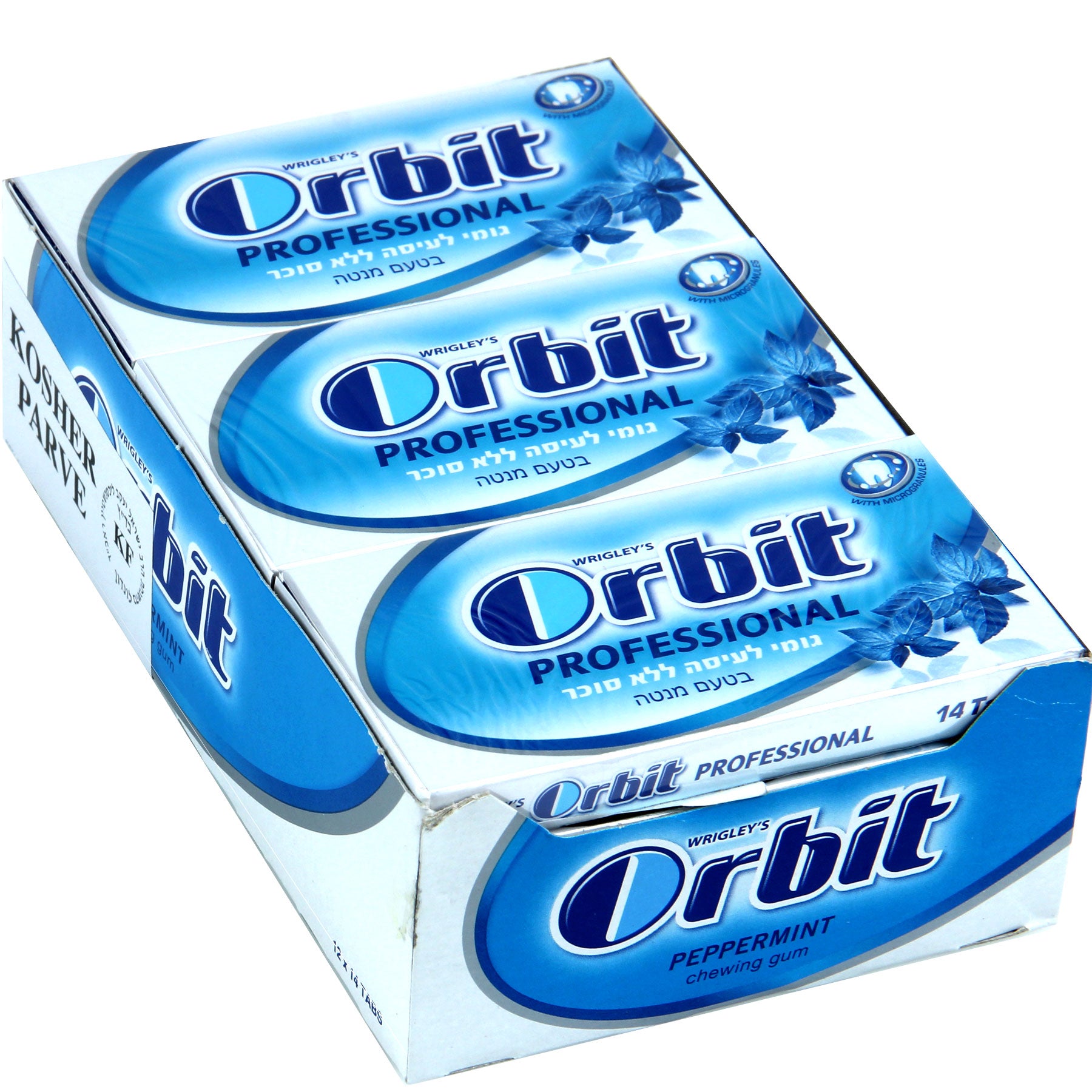 Orbit Professional Peppermint Sugar-Free Gum Tabs - 12CT Box – Oh! Nuts