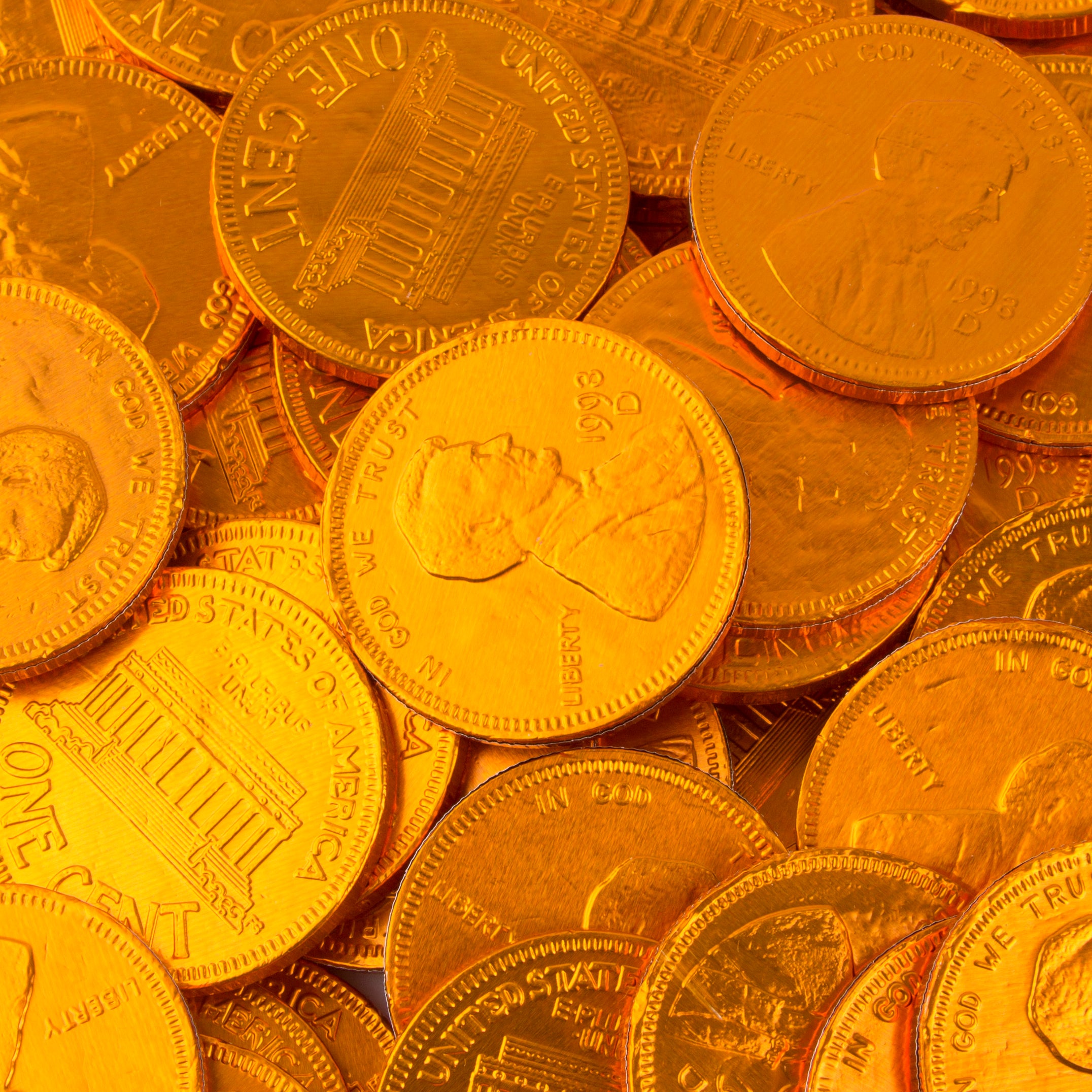 Orange Chocolate US Cent Coins - 1 LB Bag – Oh! Nuts