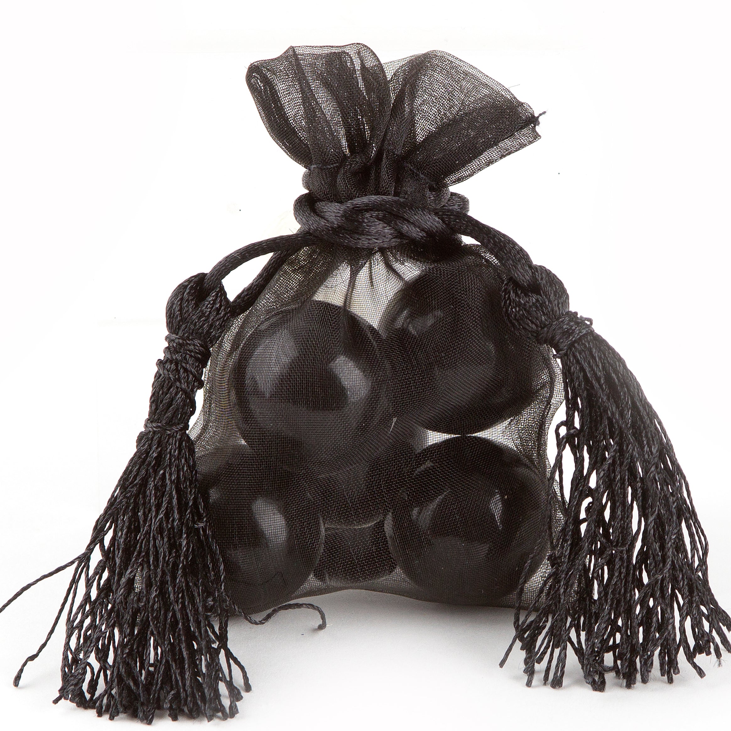 Black Mesh Favor Bags With Tassels - 12CT – Oh! Nuts