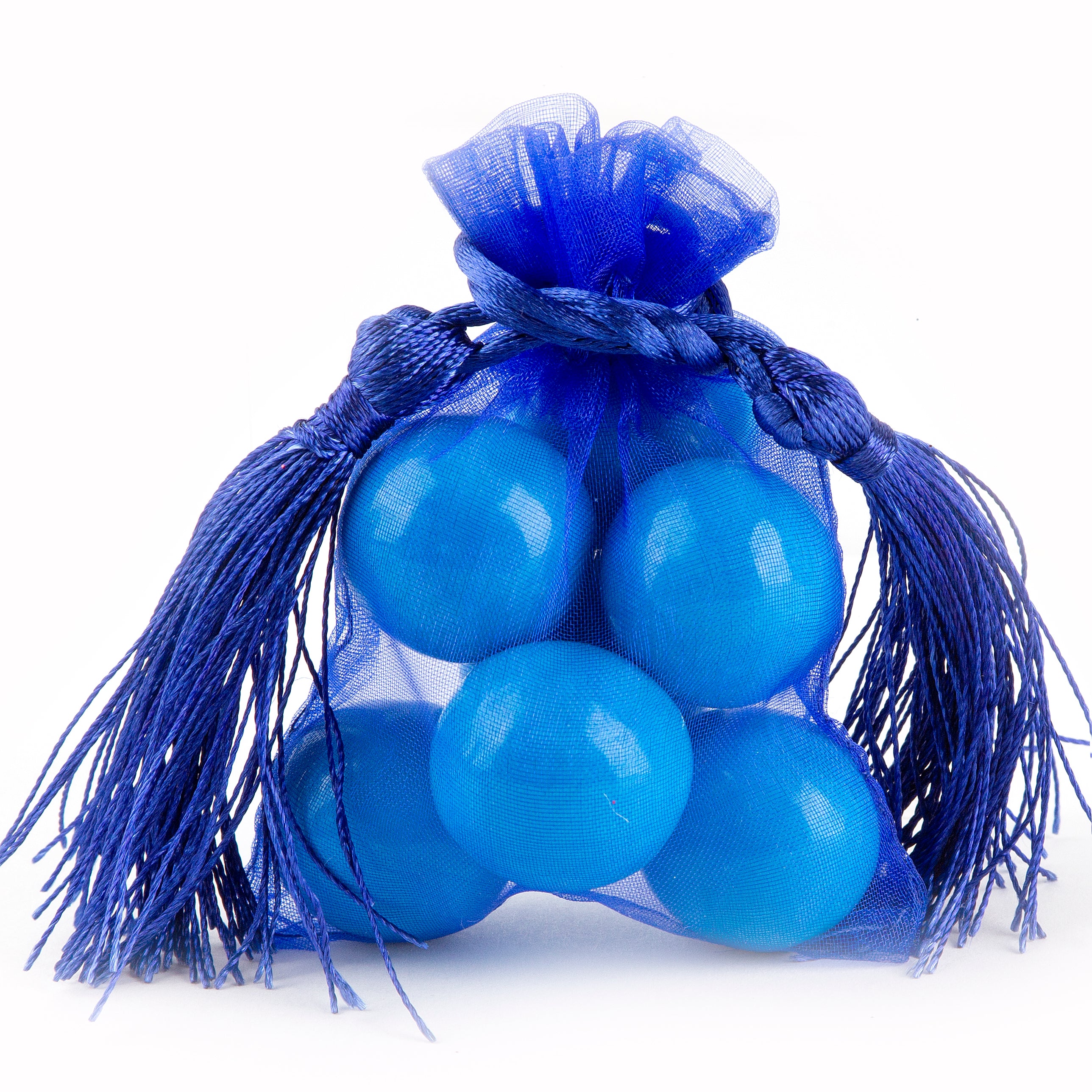 Royal Blue Mesh Favor Bags With Tassels - 12CT – Oh! Nuts