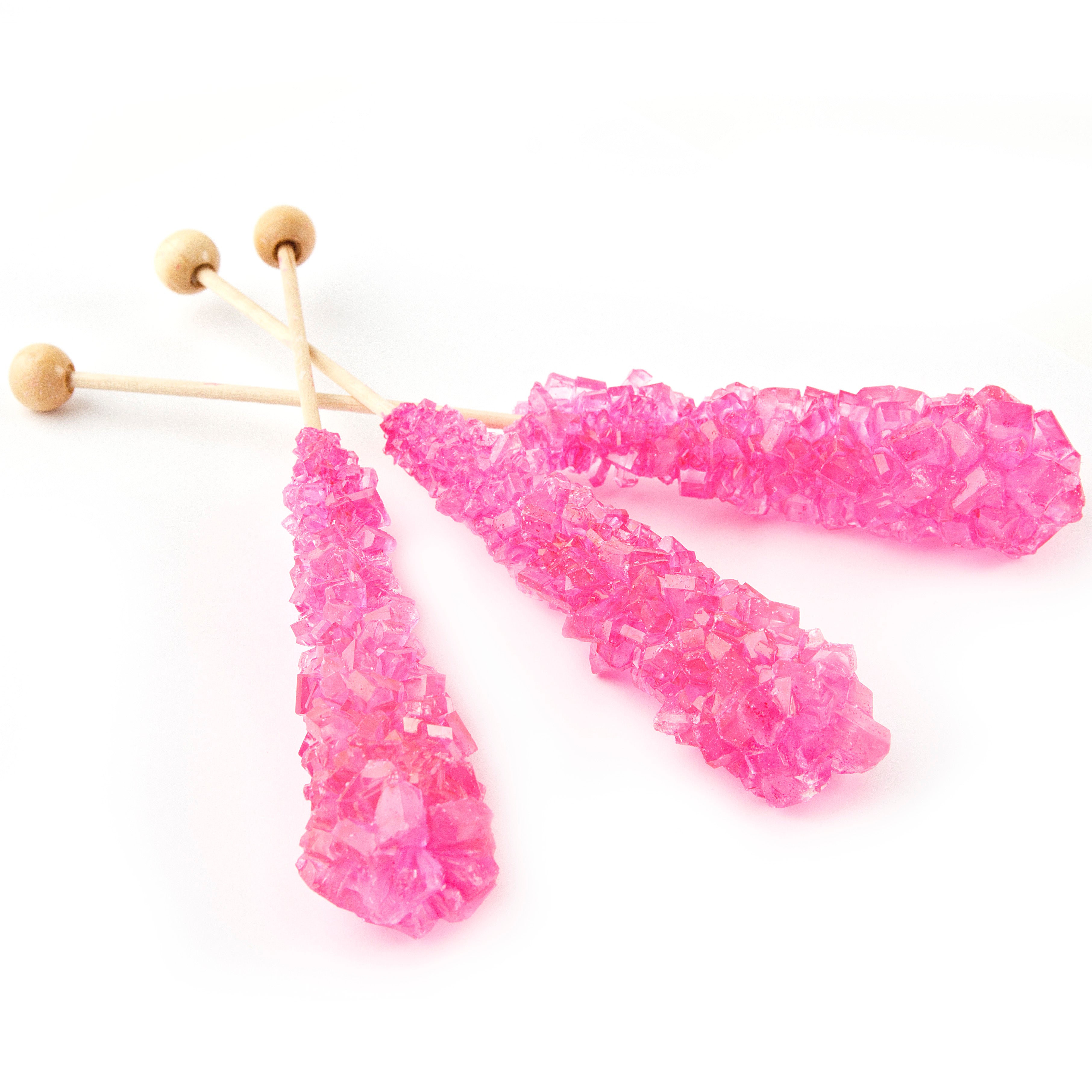 Large Wrapped Pink Rock Candy Crystal Sticks – Oh! Nuts