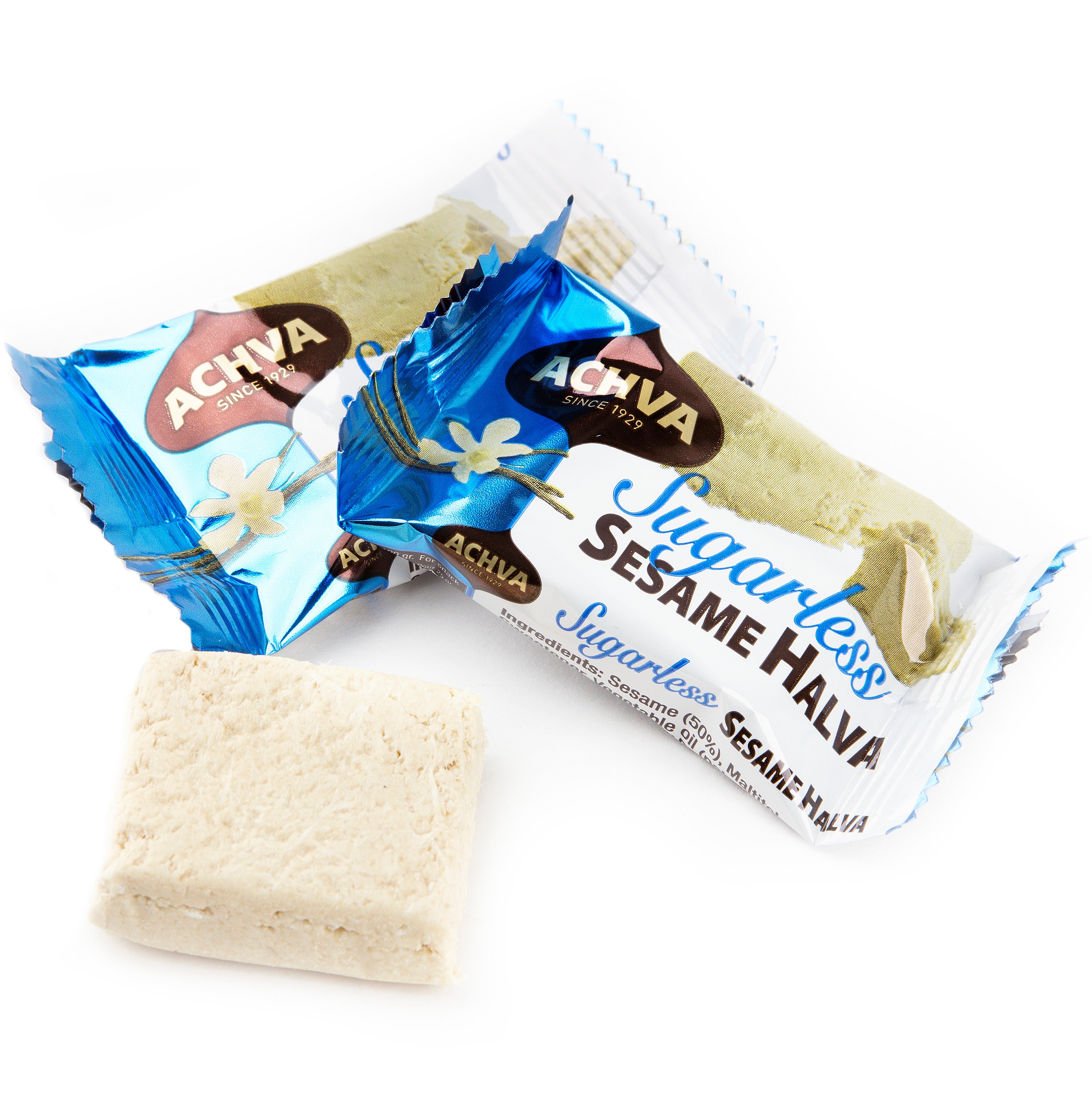 Sugarless Vanilla Sesame Halva Mini Bars - 11CT Box – Oh! Nuts