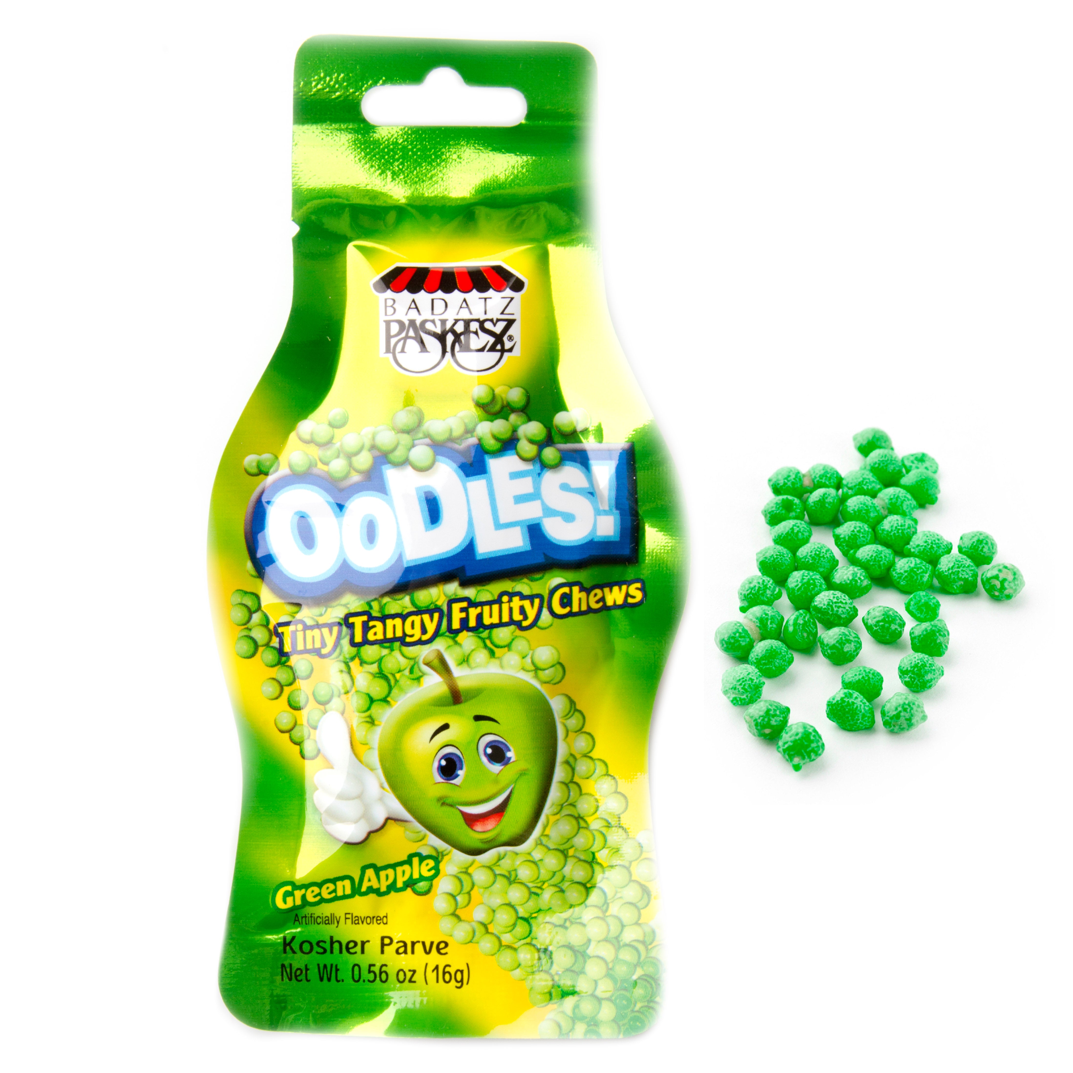 Oodles Tiny Tangy Green Apple Fruity Chews Bags - 48 CT Box – Oh! Nuts