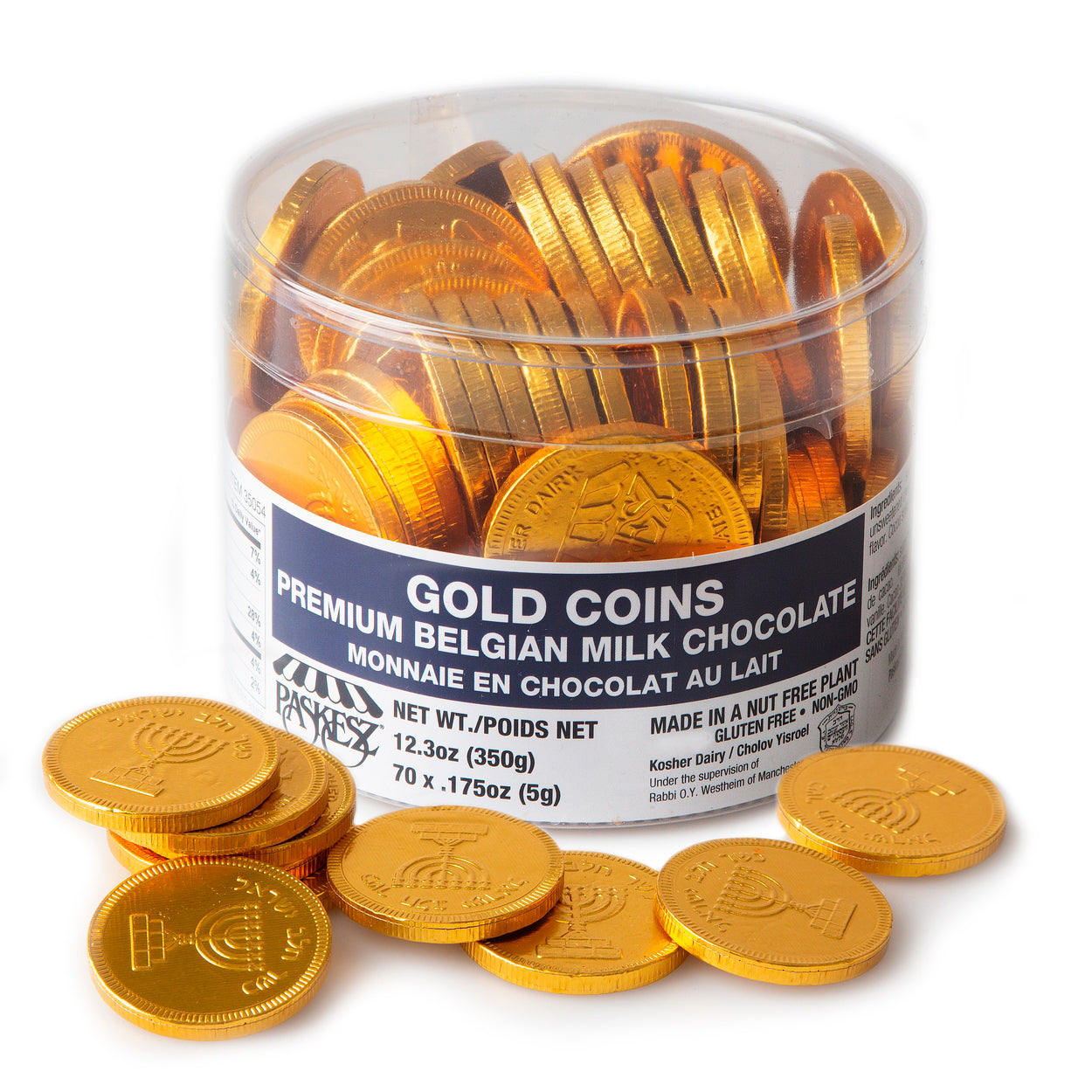 Nut Free - Dairy Chocolate Coins Tub - 12.3oz Tub – Oh! Nuts