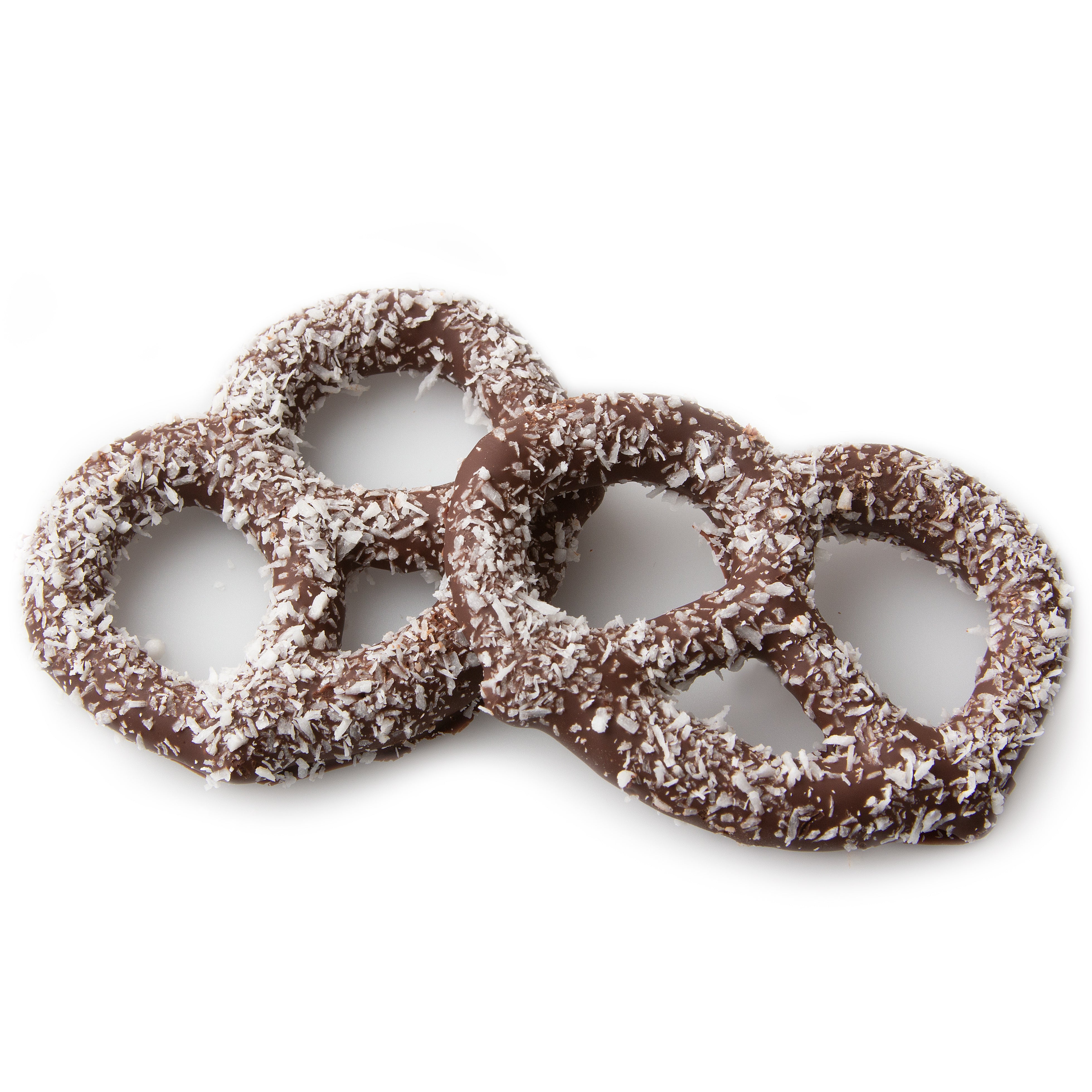 Belgian Dark Chocolate Covered Pretzels with Coconut – Oh! Nuts