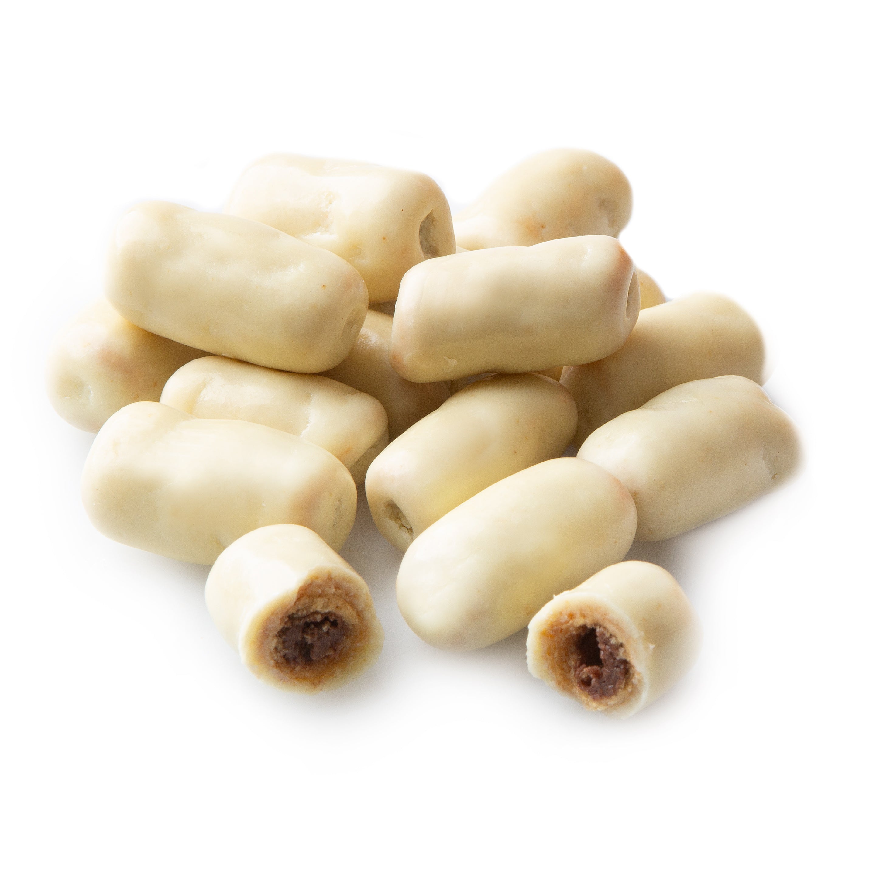 White Milk Chocolate Covered Mini Wafer Roll – Oh! Nuts