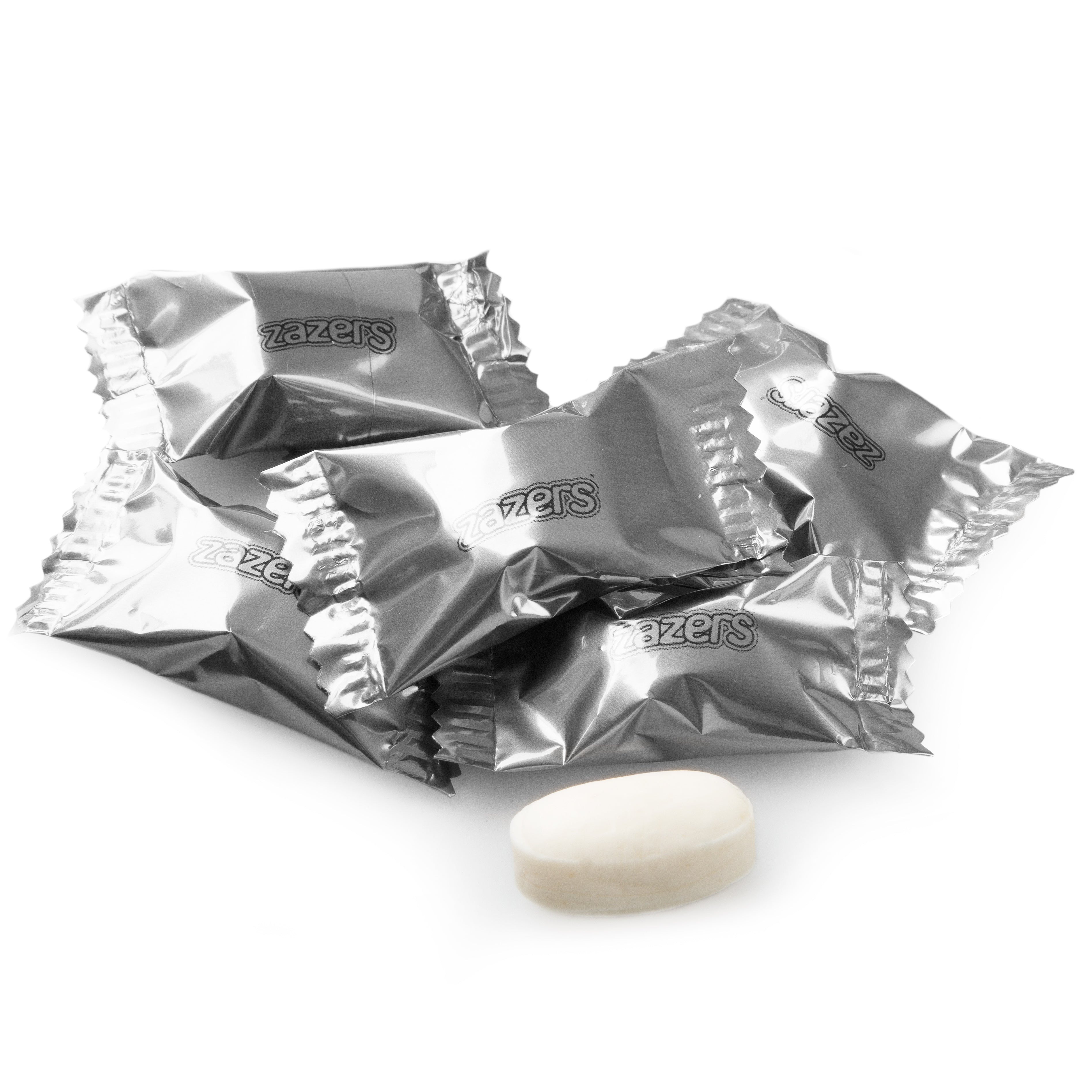 Metallic Silver Foiled Zaza Chews - Green Apple – Oh! Nuts