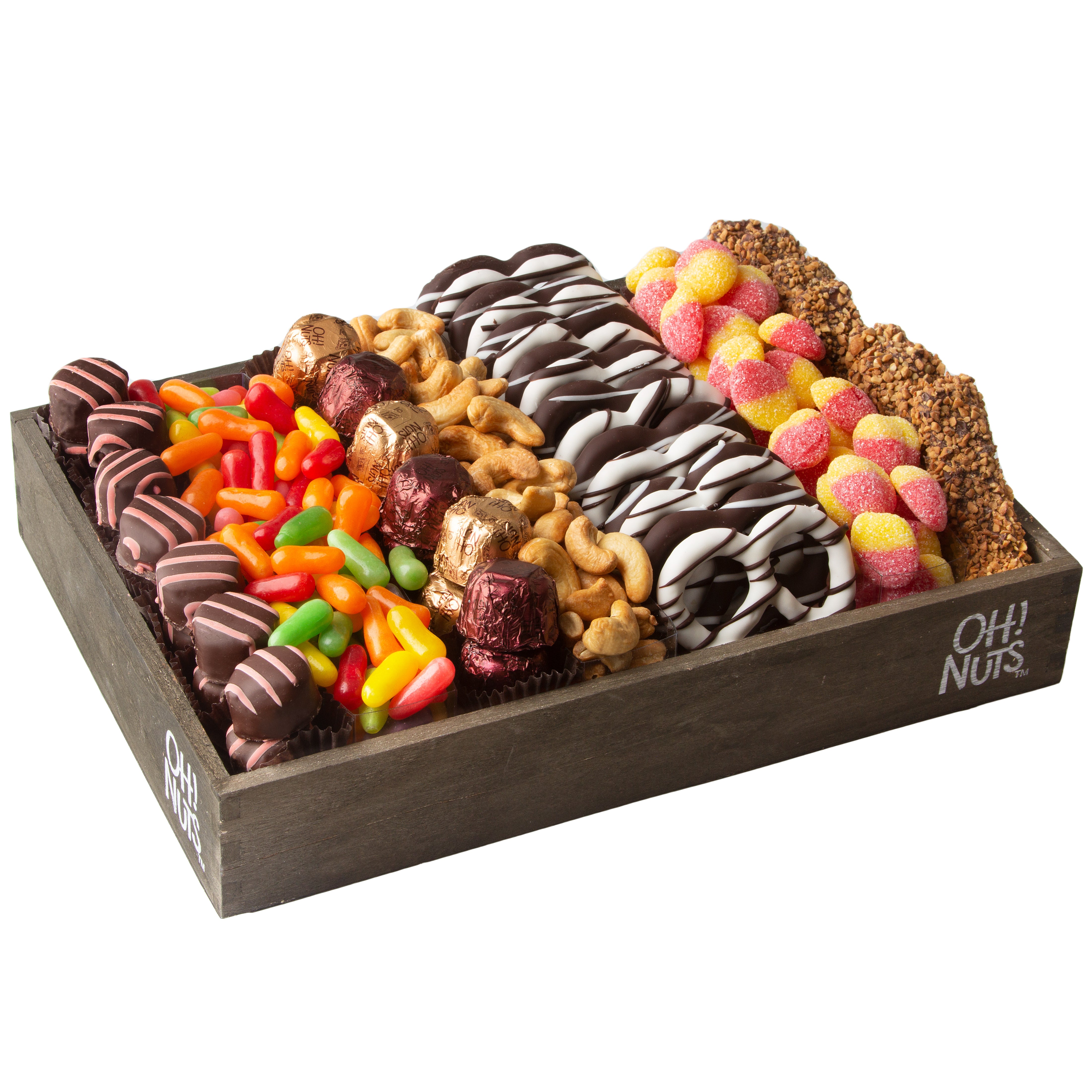 Wooden Nuts, Pretzels & Candy Line Up - Small 10.5" – Oh! Nuts