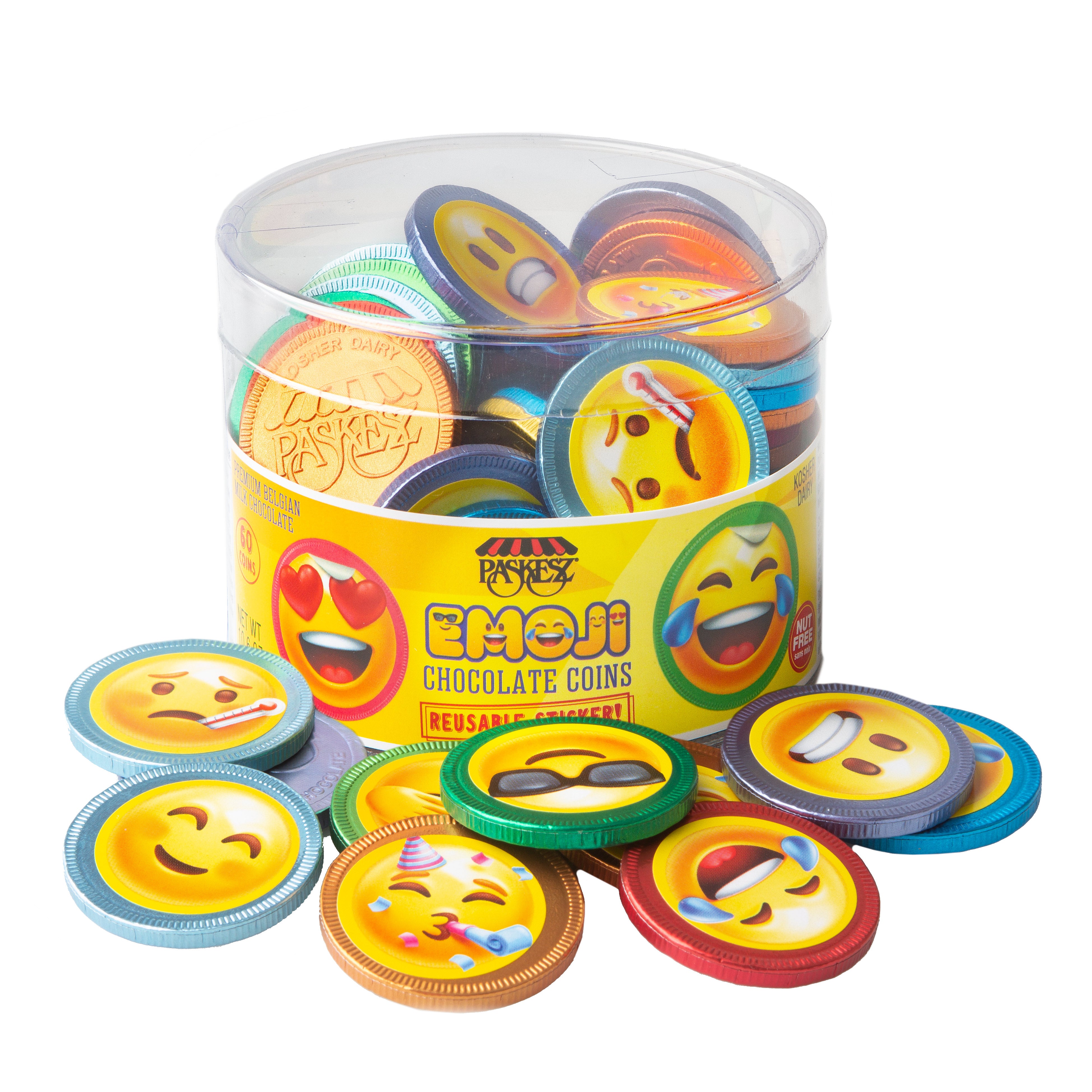 Nut-Free Emoji Chocolate Coins – Oh! Nuts