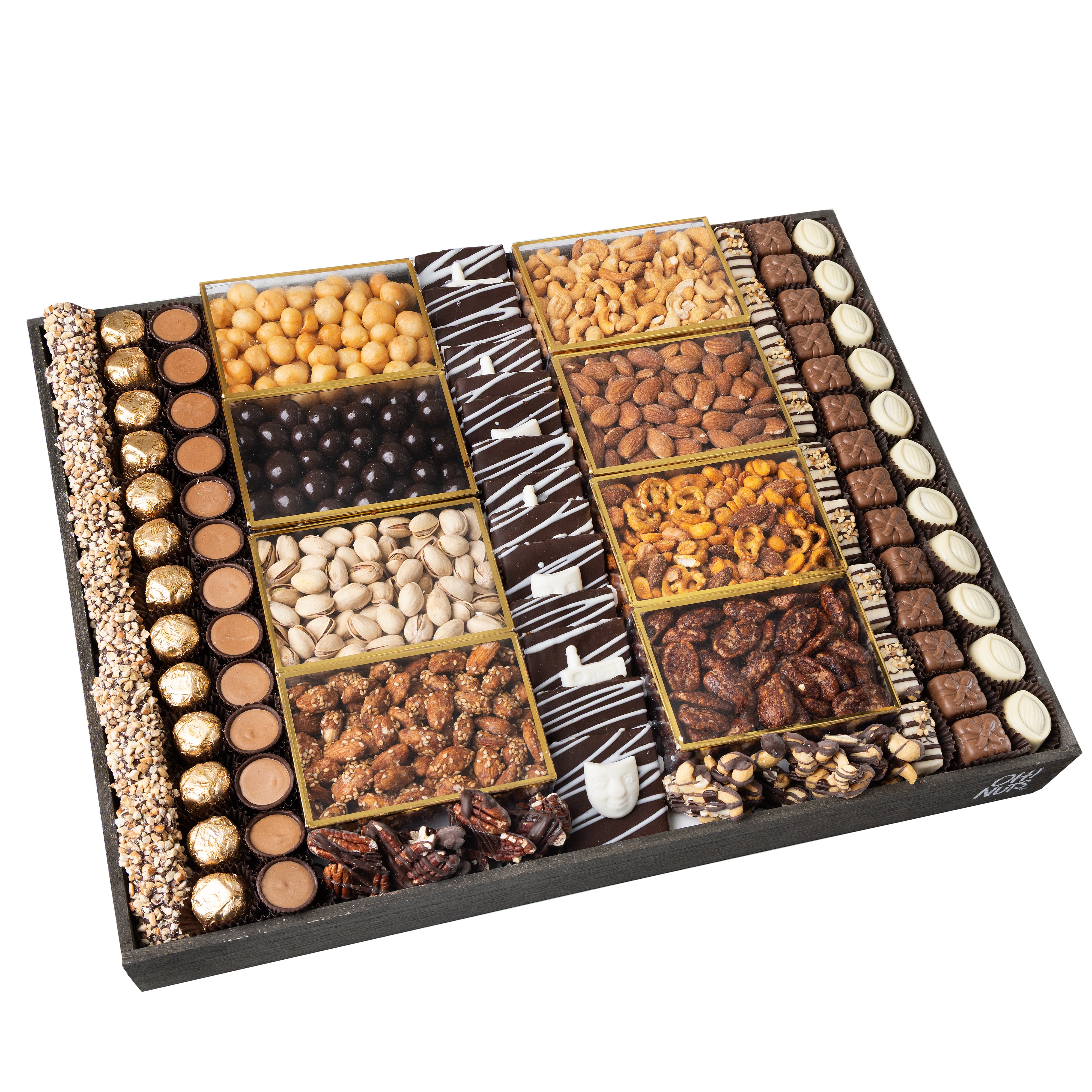 Rustic XL Wood 20" - Purim Gift Tray Mishloach Manos – Oh! Nuts
