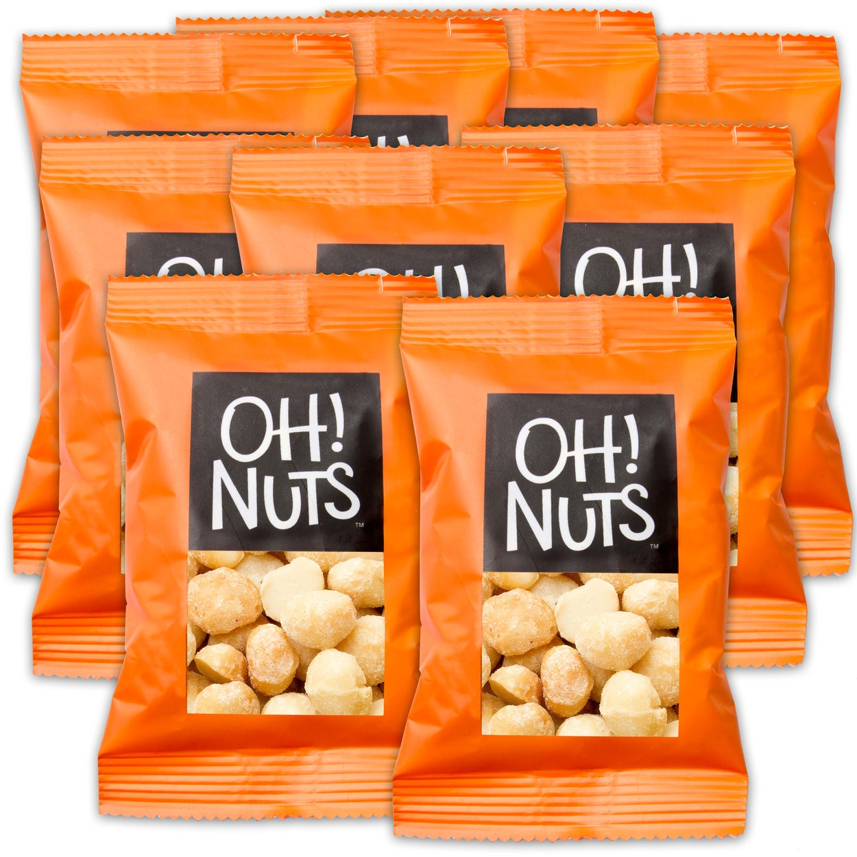 Roasted Unsalted Macadamia Nuts Snack Packs - 12CT – Oh! Nuts