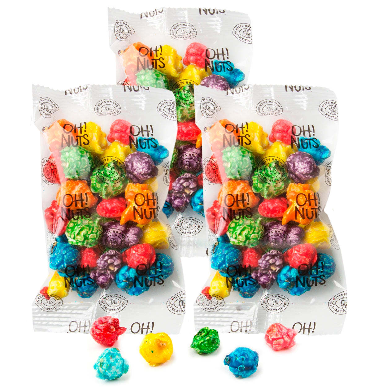 Rainbow Candy Coated Popcorn Snack Pack – Oh! Nuts
